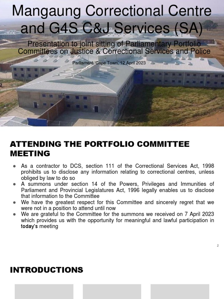 G4S Slides Final | PDF | Autopsy | Prison