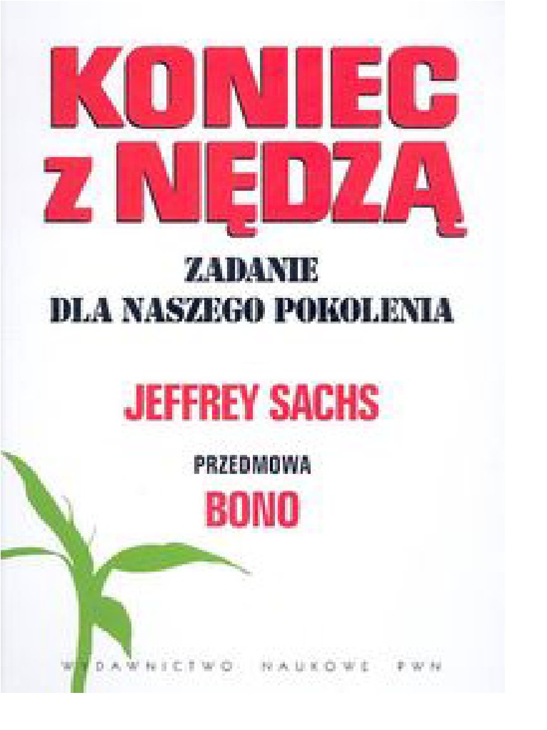 Koniec Z Nędzą Sachs Jeffrey | PDF