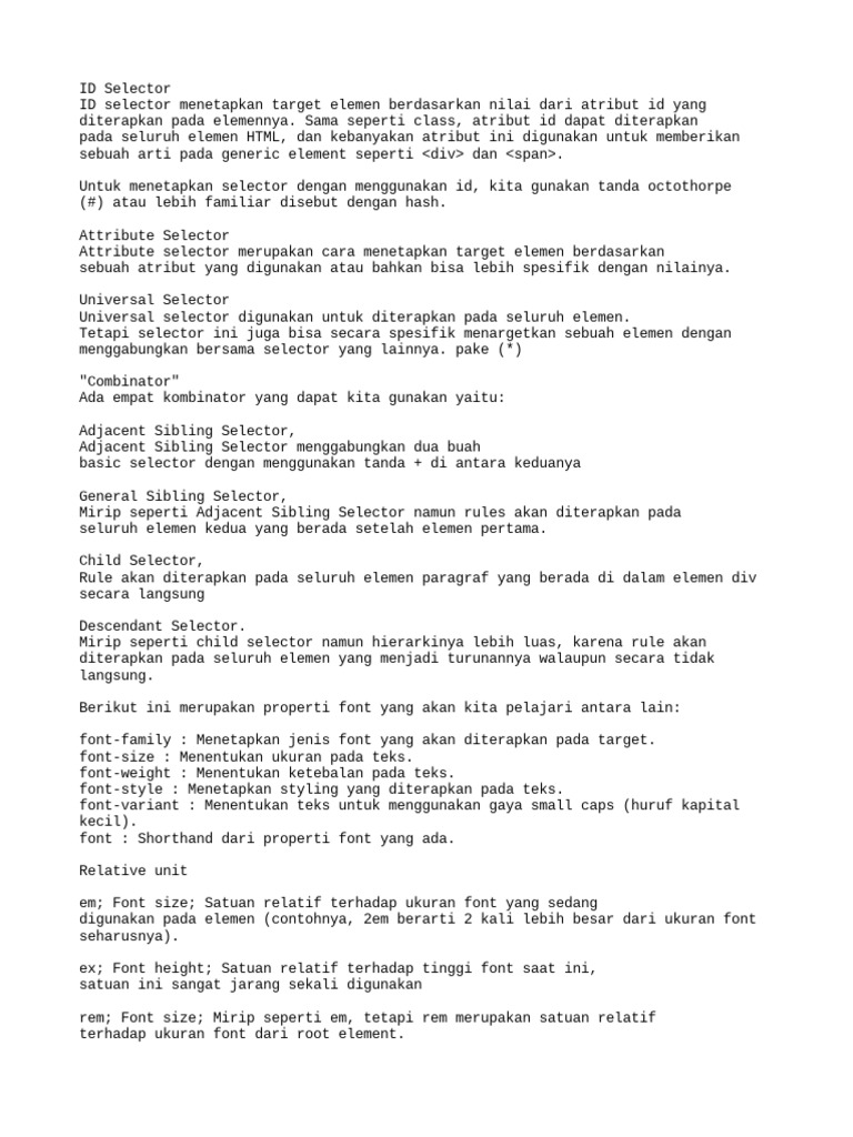 Kelas Dicoding CSS 1 | PDF