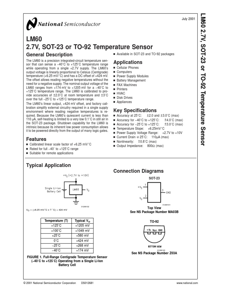 LM 60 | PDF | Capacitor | Printed Circuit Board