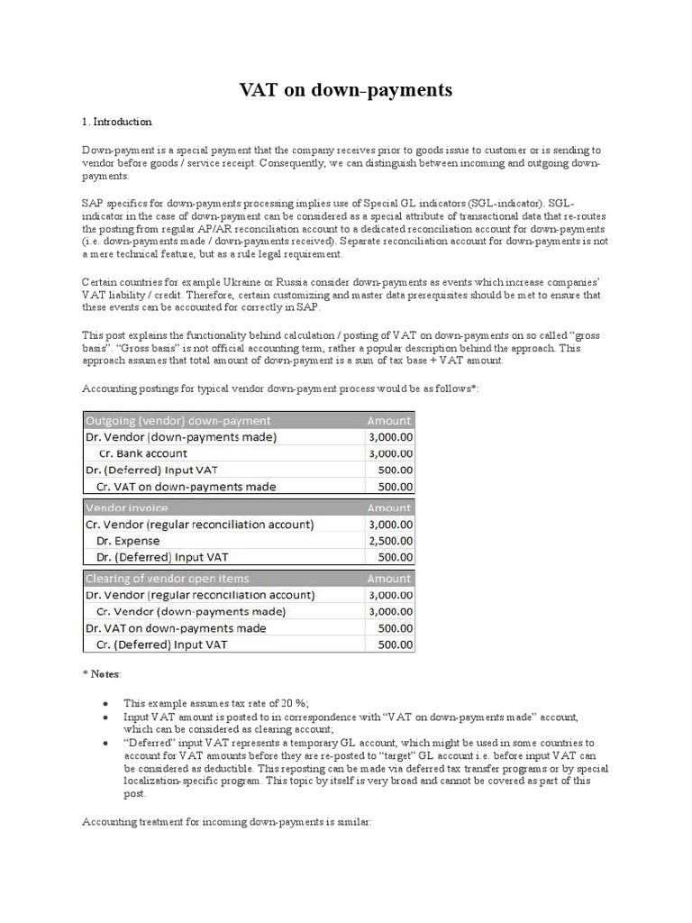 VAT On Down Payment | PDF | Value Added Tax | Taxes