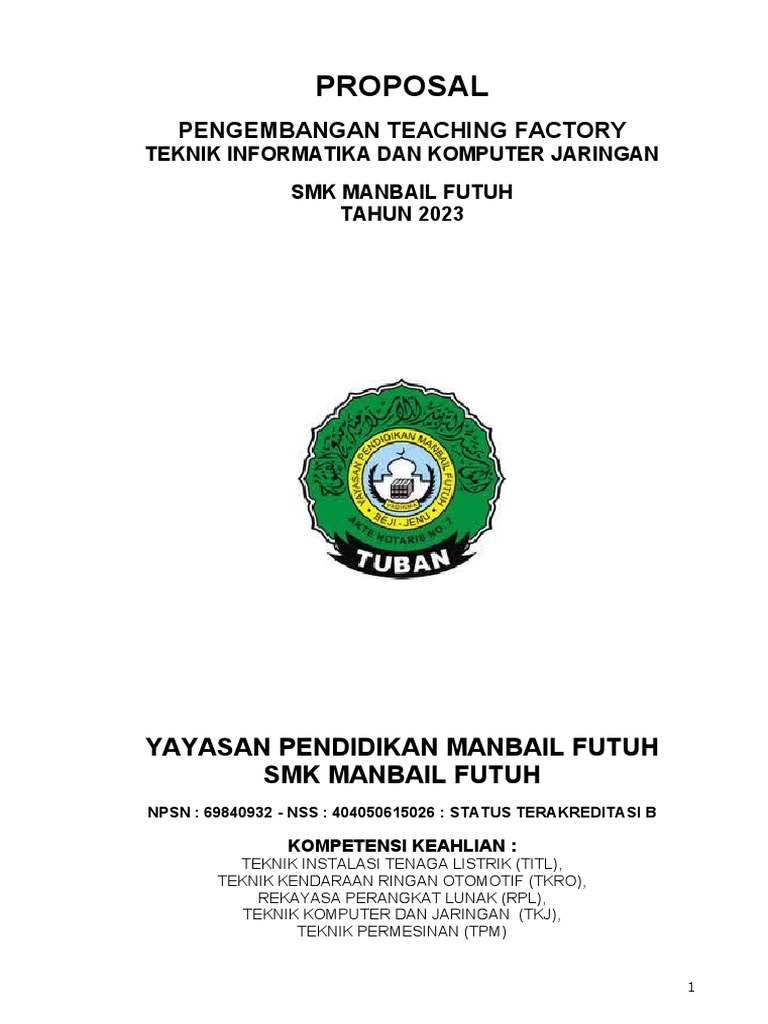 Proposal Pengembangan Tefa Vedc | PDF