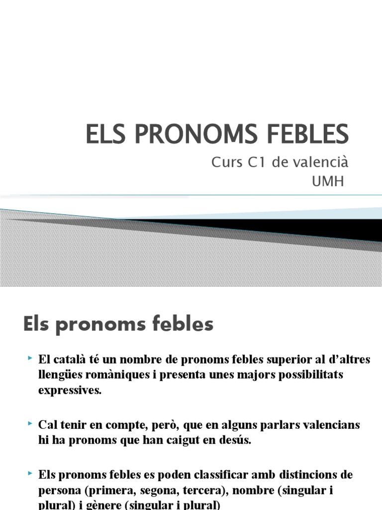 els_pronoms_febles | PDF