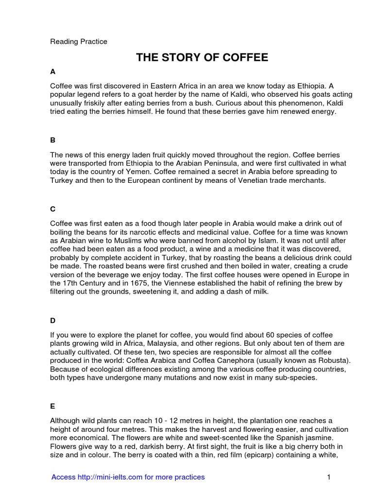 The Story Of Coffee Pdf Crops Agriculture