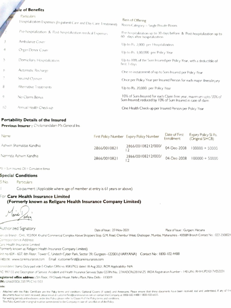 Pre-Hospitalization: Particulars Category Al Expenses | PDF | Insurance ...