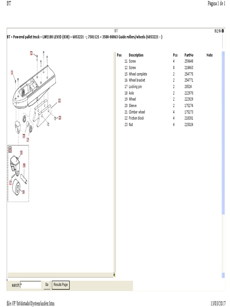 3580-00063 Guide Rollers Wheels (6053221 - ) | PDF