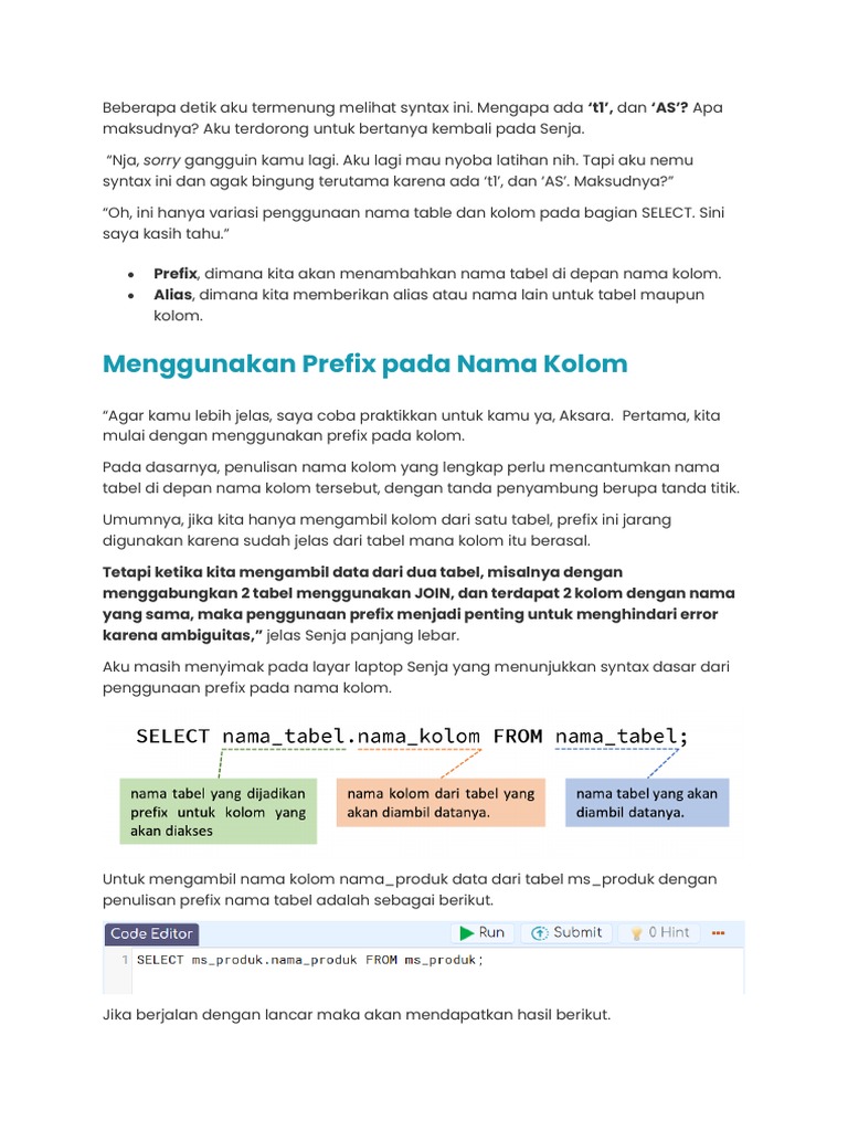 DQLab - MySQL - Fundamental 1 - Fundamental SQL Using SELECT Statement 4 | PDF