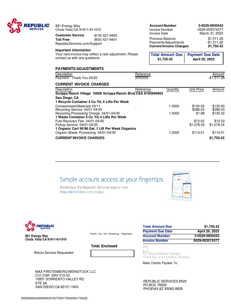 Payments/Adjustments: Total Amount Due Payment Due Date | PDF | Fee ...