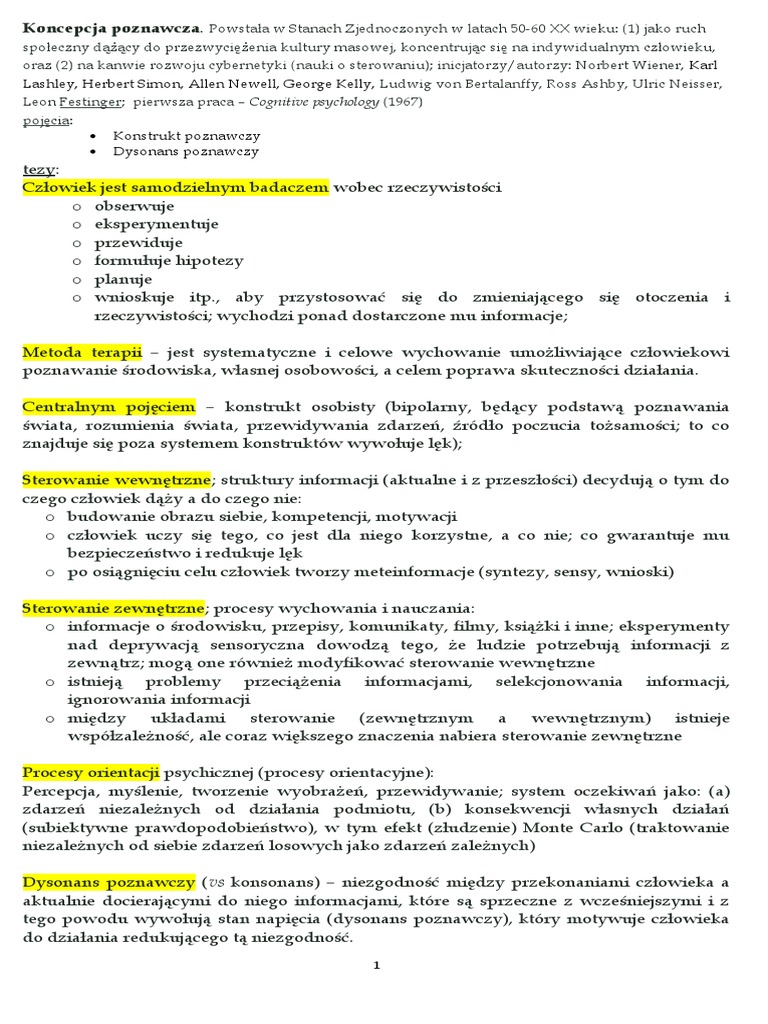 Koncepcja Poznawcza.: Karl Lashley, Herbert Simon, Allen Newell, George ...