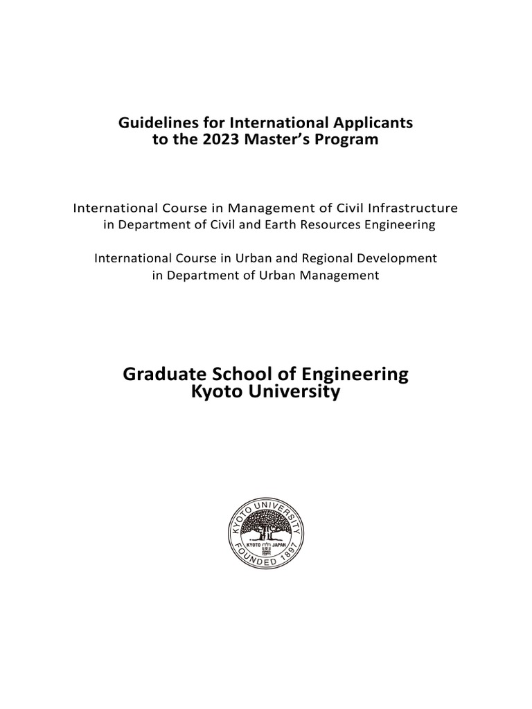 Guidelines 2023 | PDF | Soil Mechanics | University And College Admission