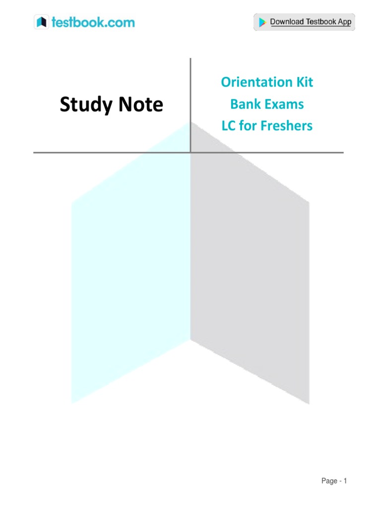 Bank Exams LC Orientation Kit | PDF | Circle | Reason