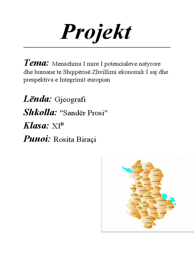 Projekti I Gjeografise | PDF