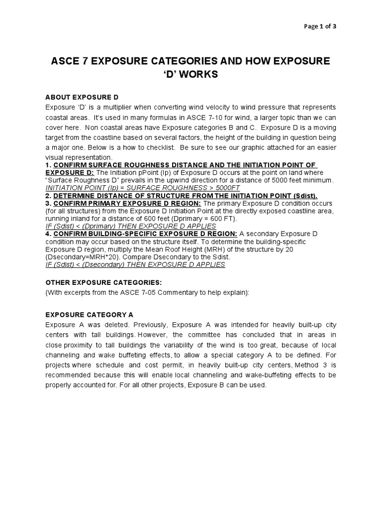 Asce 7 Exposure Categories and How Exposure | Download Free PDF | Wound ...