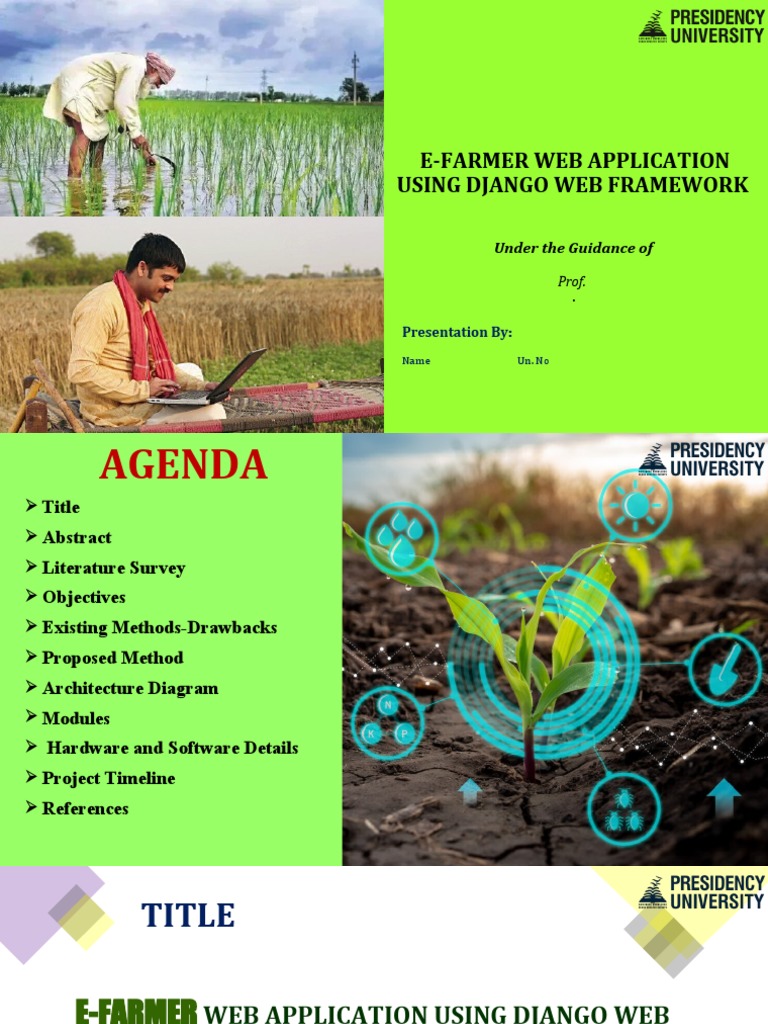 E-Farmer Web Application Using Django Web Framework: Under The Guidance ...