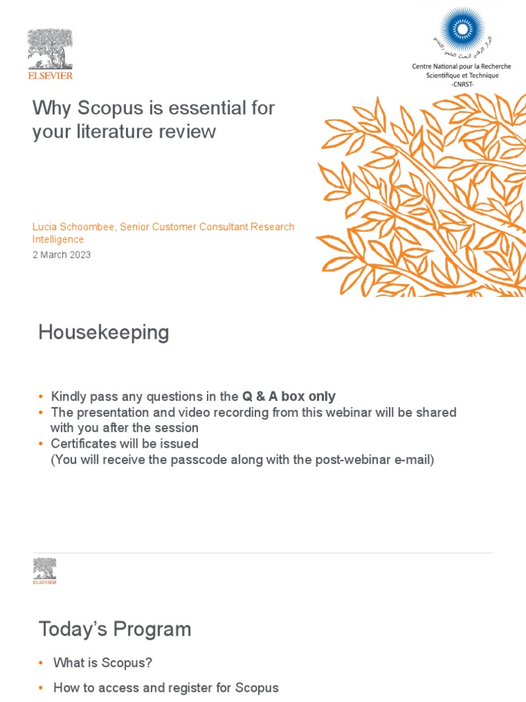 Scopus Literature Search | Download Free PDF | Open Access | Academic ...