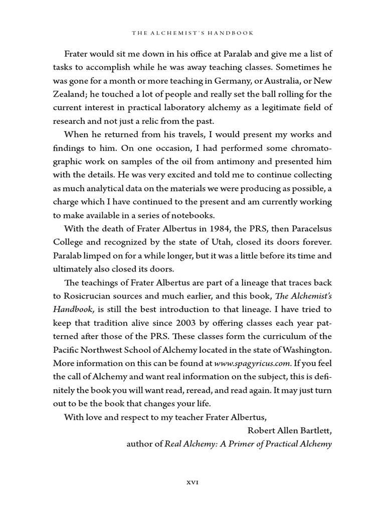 The Alchemist's Handbook Overview | PDF | Alchemy