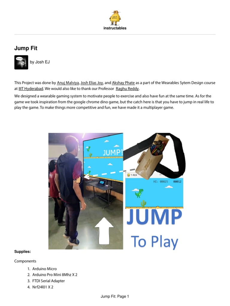 Jump Fit | PDF | Arduino | Transmitter