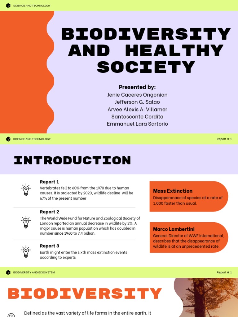Biodiversity's Impact on Human Health | PDF | Biodiversity | Ecosystem