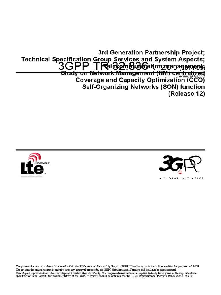 3GPP TR 32.836: Technical Report | PDF | Computer Network | Information