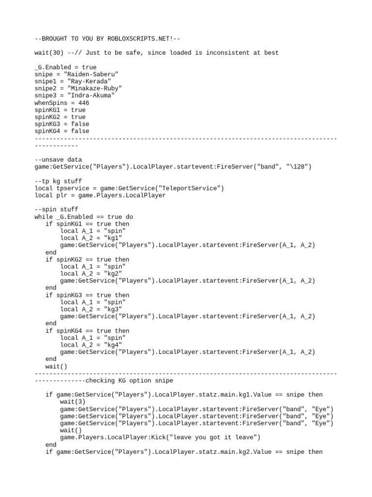 Shindo Life Infinite Spins Script RobloxScripts | PDF