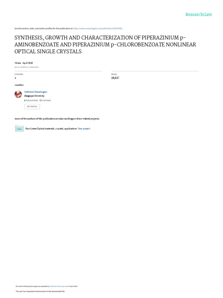 Full Thesis | PDF | Nucleation | Crystallization