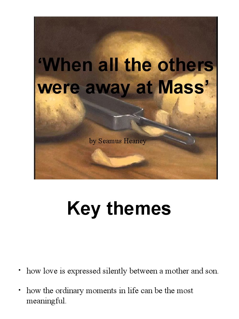 Heaney's "When All the Others Were Away" | PDF