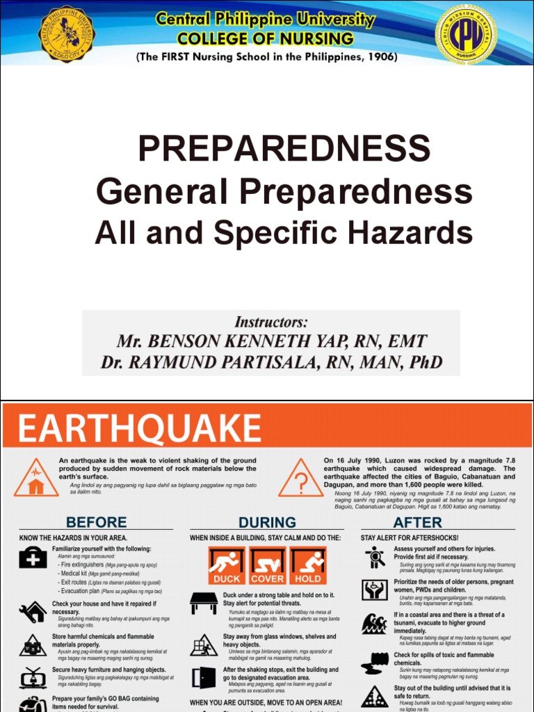Preparedness General Preparedness: All and Specific Hazards | PDF