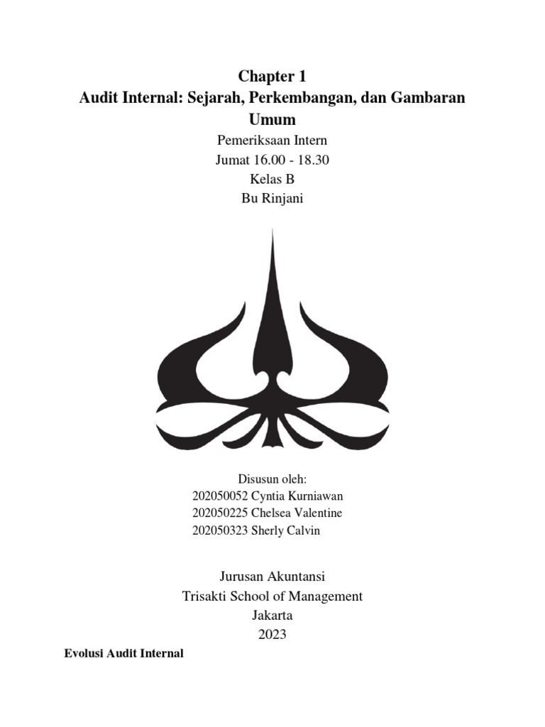 Audit Intern - Chapter 1 2 3 10 | PDF | Karier & Perkembangan ...