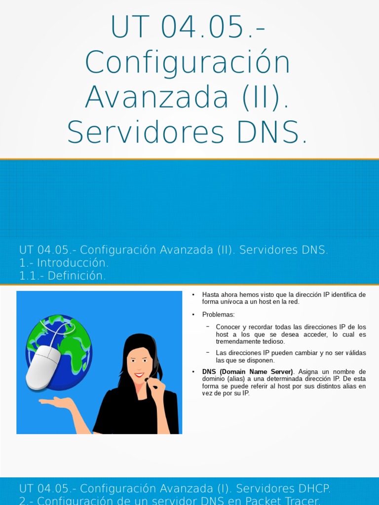 UT 04.05. - Configuracion Avanzada (II) - Servidores DNS | Descargar gratis PDF | Redes ...