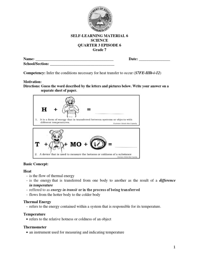 Heat Transfer Methods for Grade 7 | PDF | Heat Transfer | Heat