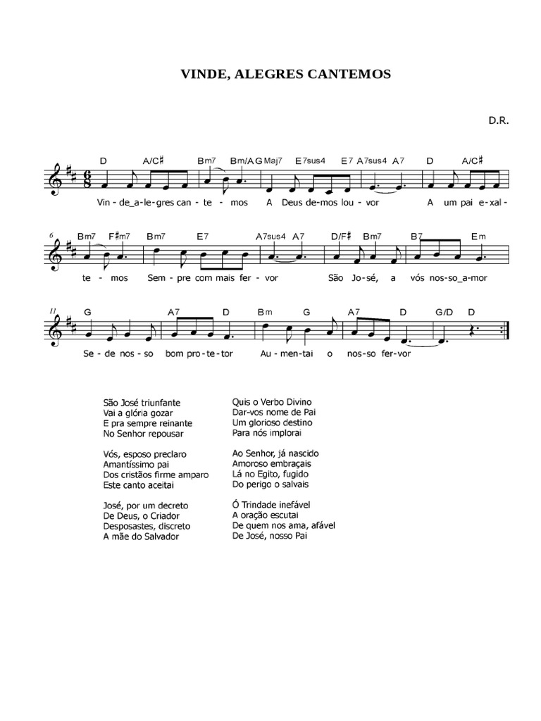 Vinde, Alegres Cantemos | PDF