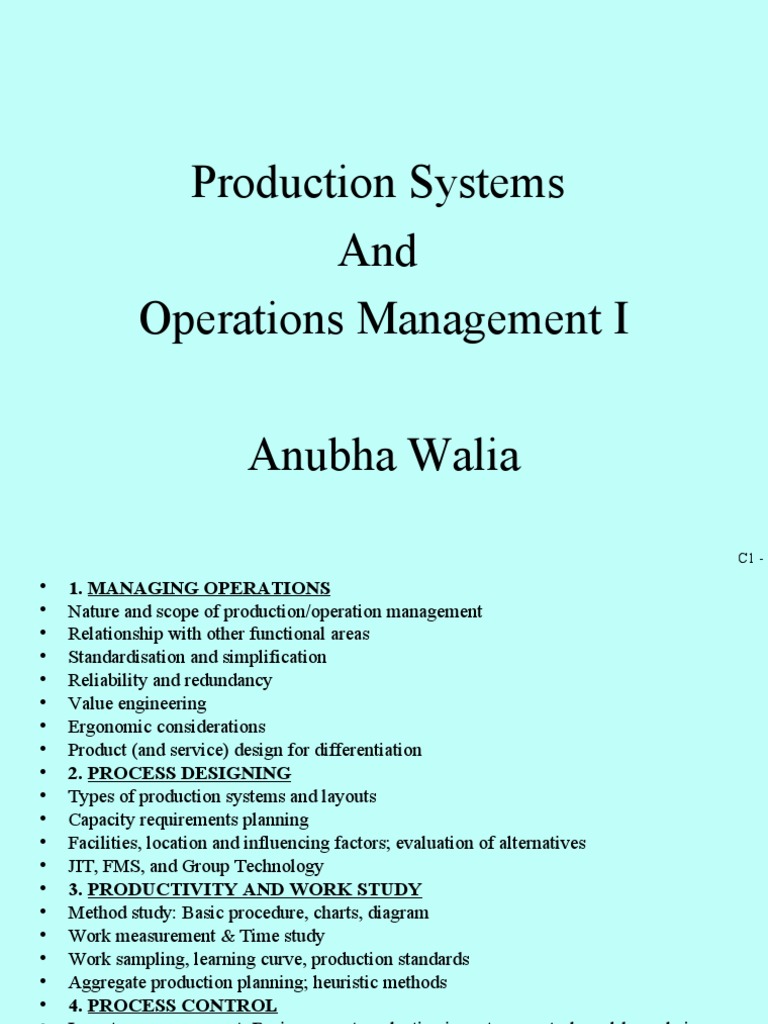 Plant Layout Location | Lean Manufacturing | Operations Management