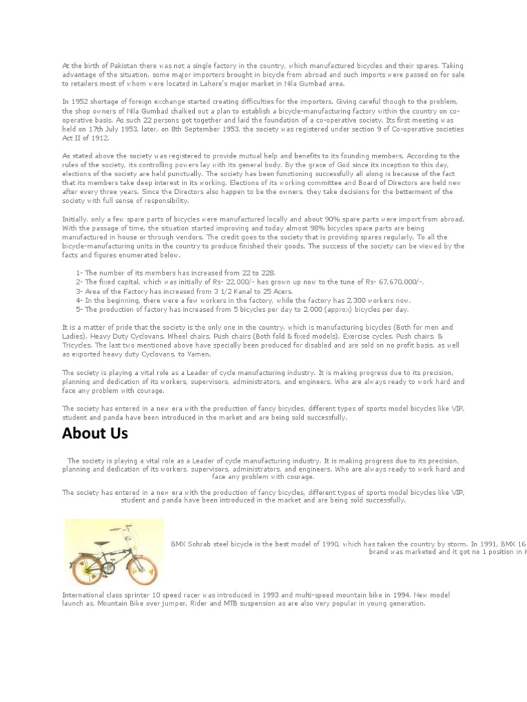 Sohrab Factory | PDF | Motorcycle | Road Vehicles