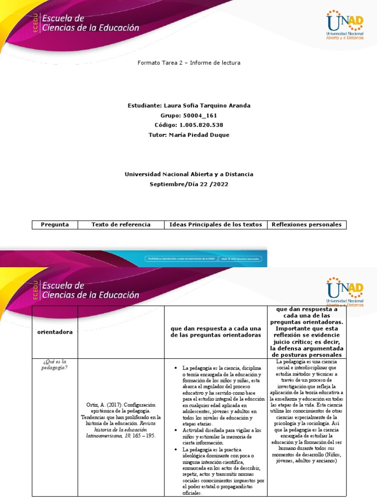 Formato Tarea 2 Epistemologia | PDF | Pedagogía | Enseñando