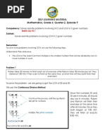 Grade 4 Activity Sheet (Reading and Writing Numbers) Q1 Week 1 | PDF