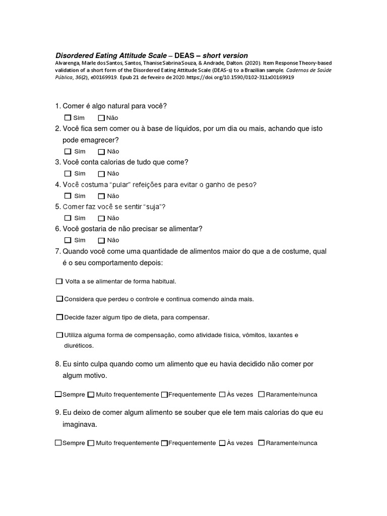 DEAS - Short Version | PDF