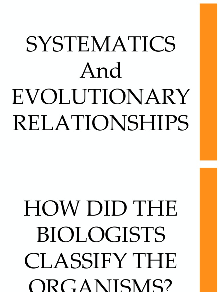 Systematics | PDF | Cell (Biology) | Eukaryotes
