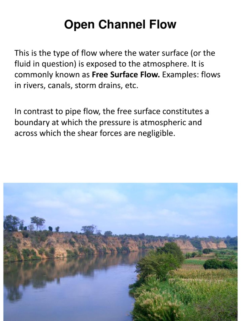 D4C Notes On Open Channel Flow | PDF | Sediment | Physical Sciences