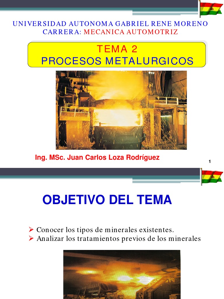 Tema 2 Procesos Metalurgicos | PDF | Metalurgia | Materiales