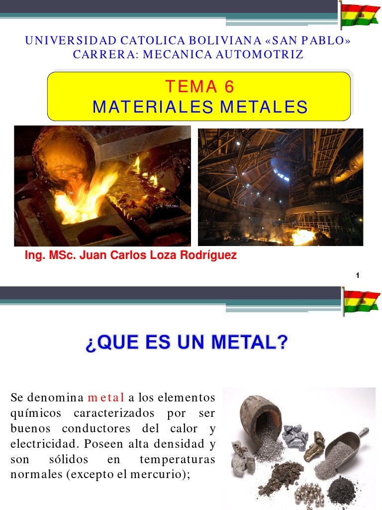 Tema 6 Materiales Metales | PDF | Rieles | Metalurgia