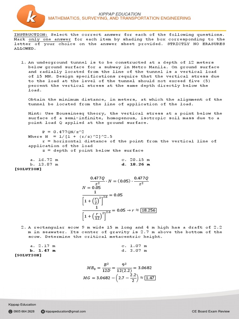 HGE Preboard - 2 - Solutions | PDF