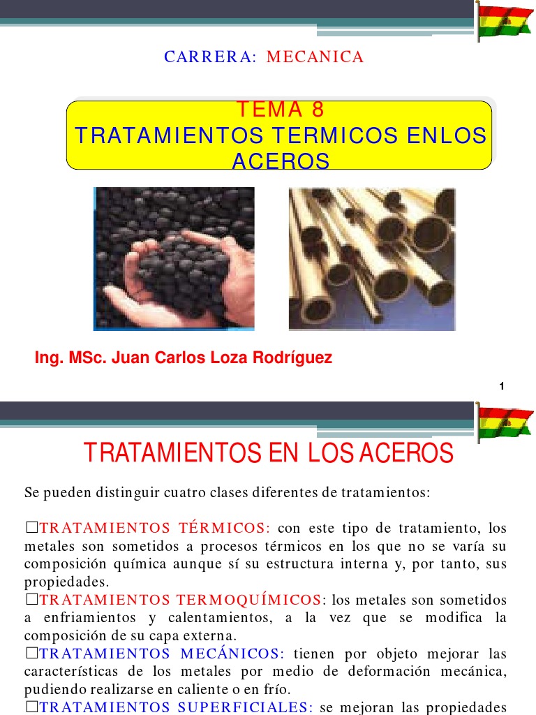 Tema 8 Tratamientos Termicos | PDF | Tratamiento a base de calor | Acero