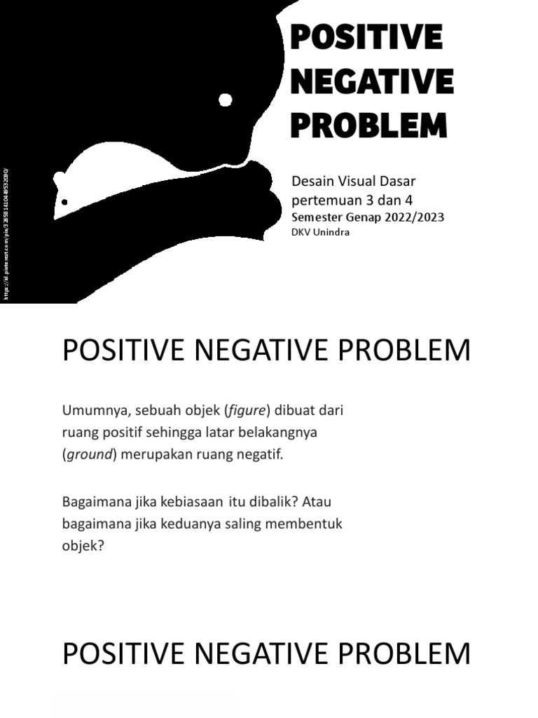 DVD Pertemuan 3 Dan 4 - Positive Negative Problem Genap 2223 | PDF