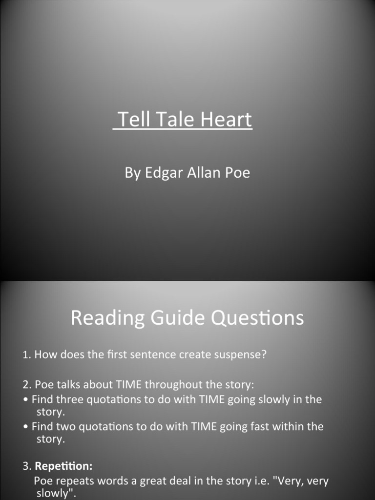 Analyzing Poe's "The Tell-Tale Heart" | PDF | Edgar Allan Poe