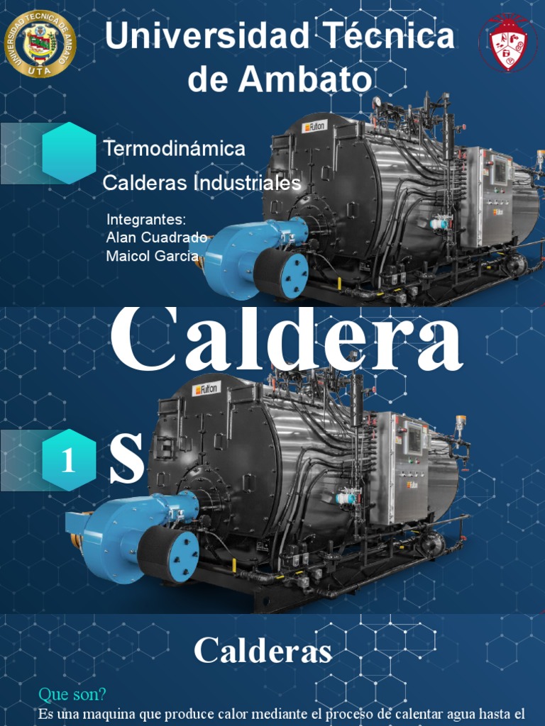 Partes y Tipos de Calderas Industriales | PDF | Vapor | Chimenea