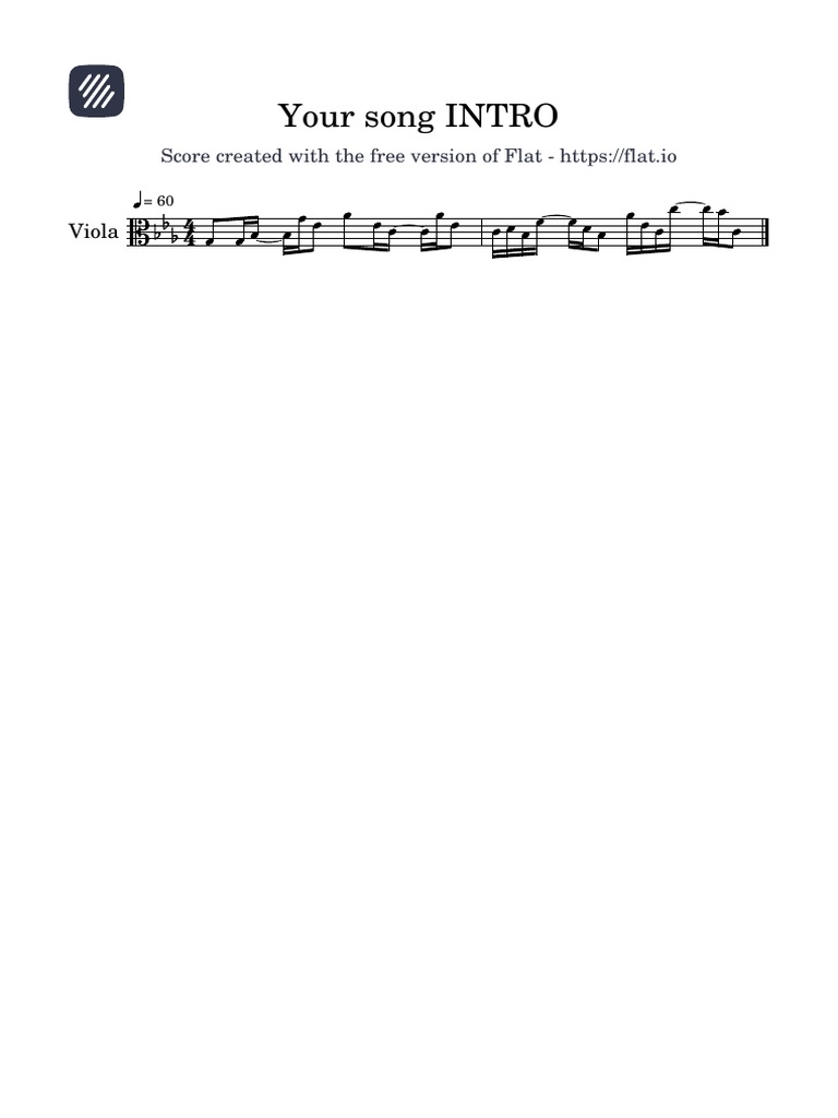 Your Song INTRO: Viola | PDF
