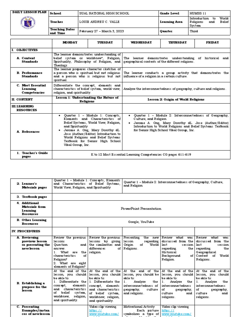 DLP Week 2 | PDF | Learning | Geography
