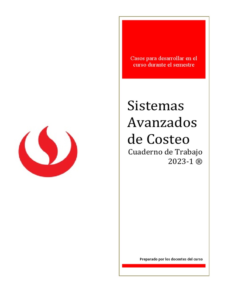 CA151 SAC Cuaderno de Trabajo 2023-1 | PDF | Presupuesto | Inventario