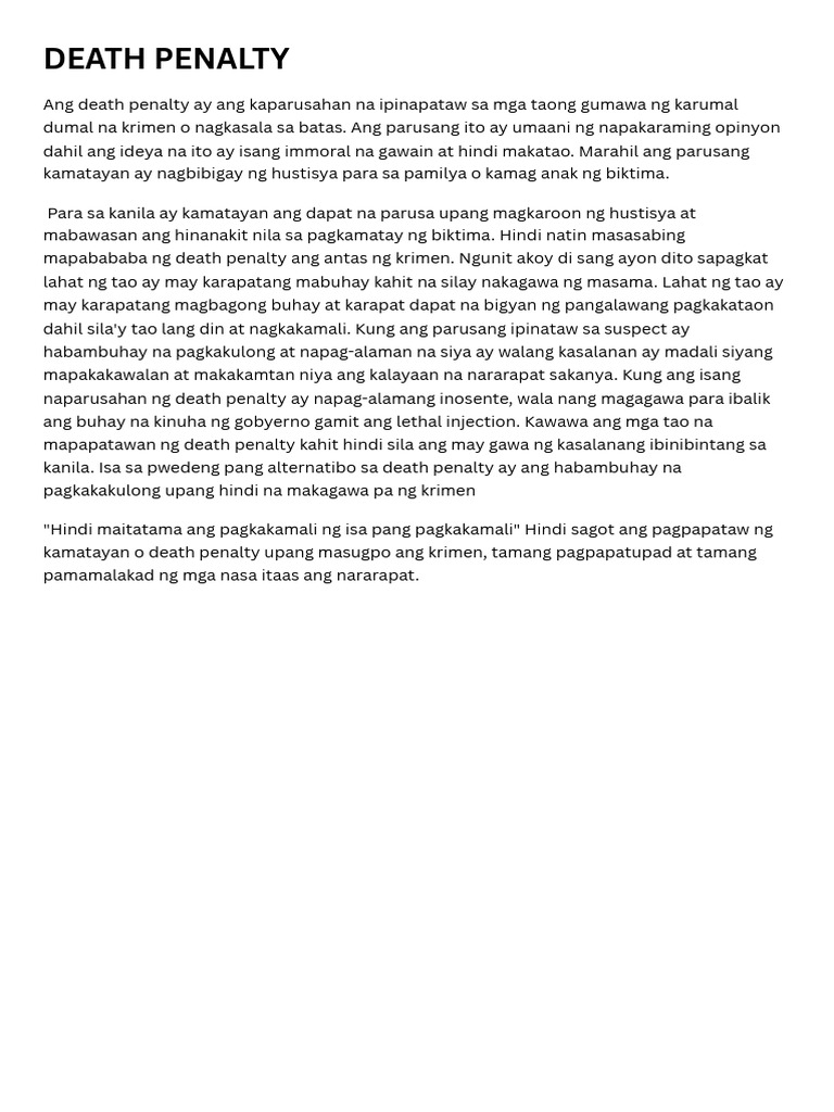 Death Penalty | PDF