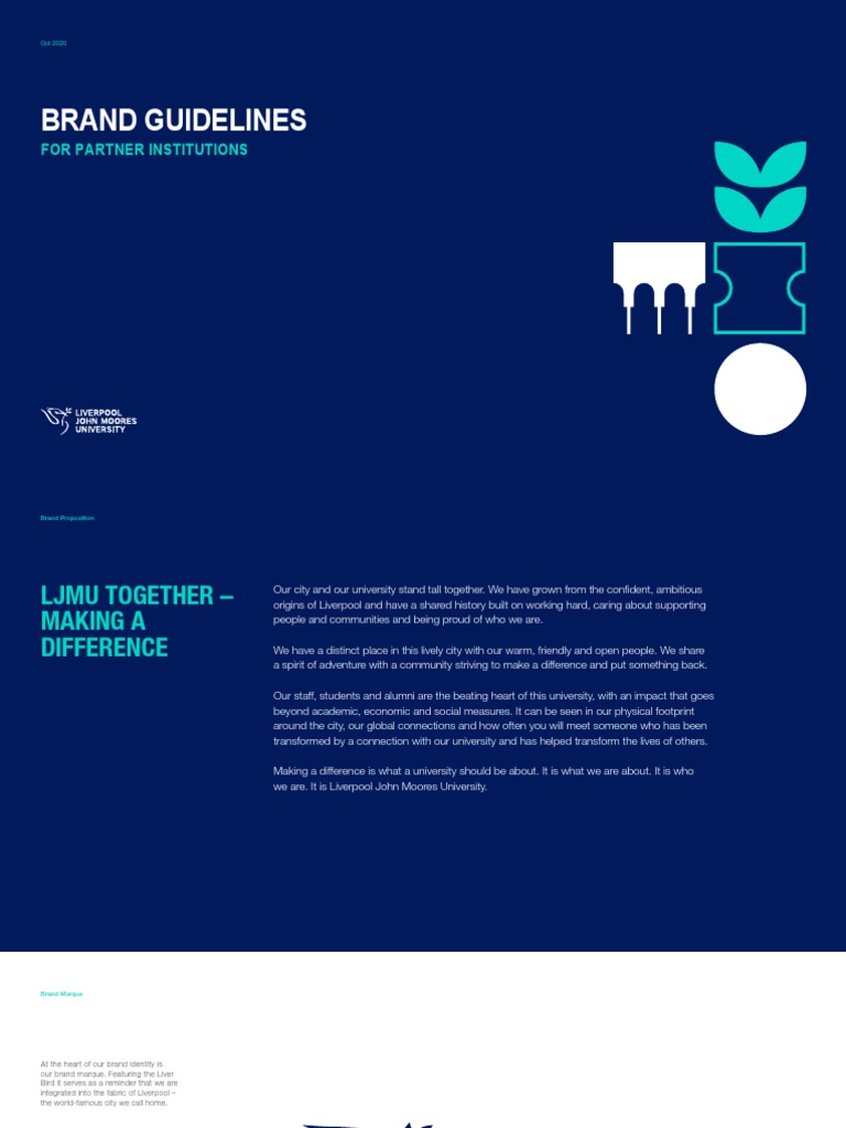 Ljmu Guidelines 2020 | PDF | Helvetica | Brand
